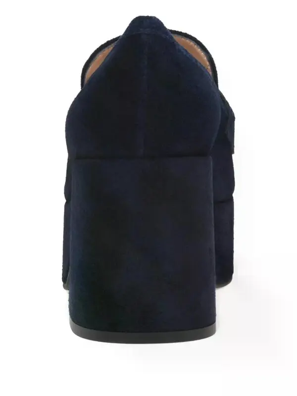 GIANVITO ROSSI Jenna Platform Loafers - Blue
