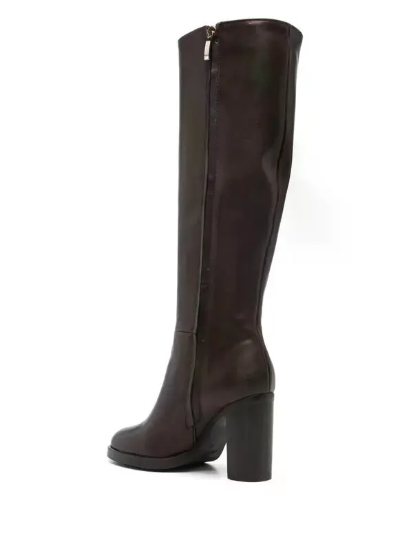PAOLA PARISI 90mm Zip-up Leather Boots