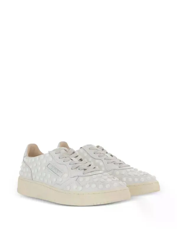 AUTRY Medalist Perforated Studded Leather Sneakers