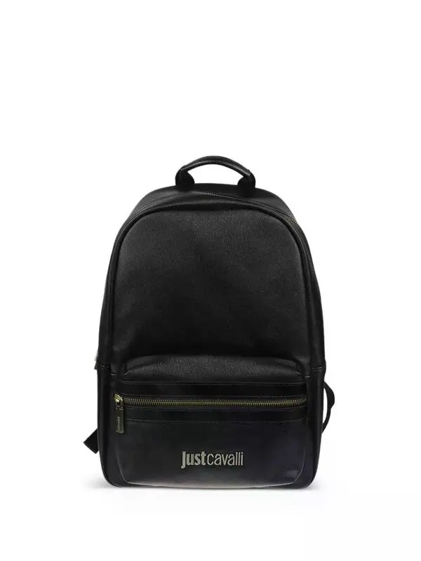 Just Cavalli Logo Detail Backpack - Black