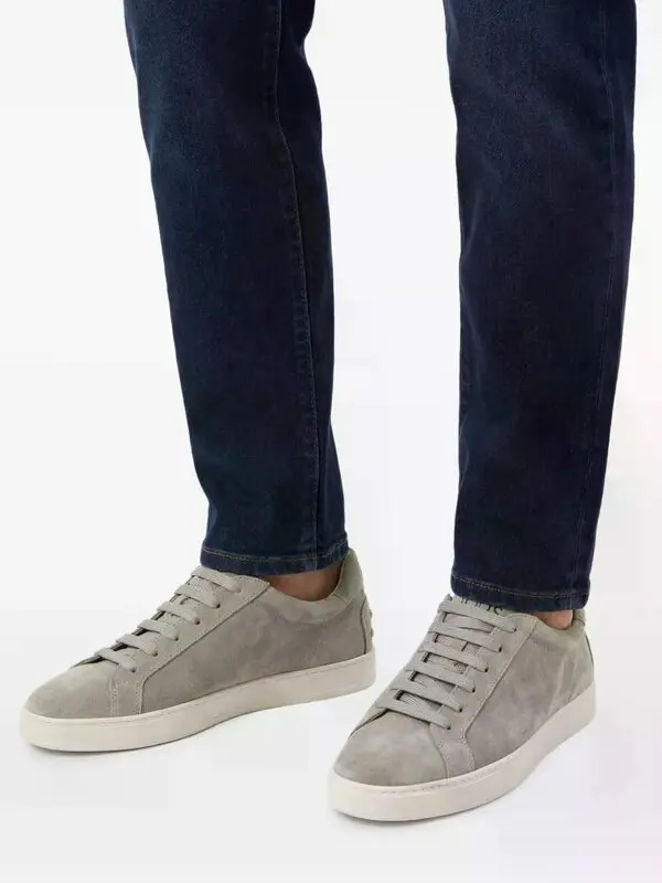 TOD'S Allacciata Cassetta Suede Sneakers - Grey