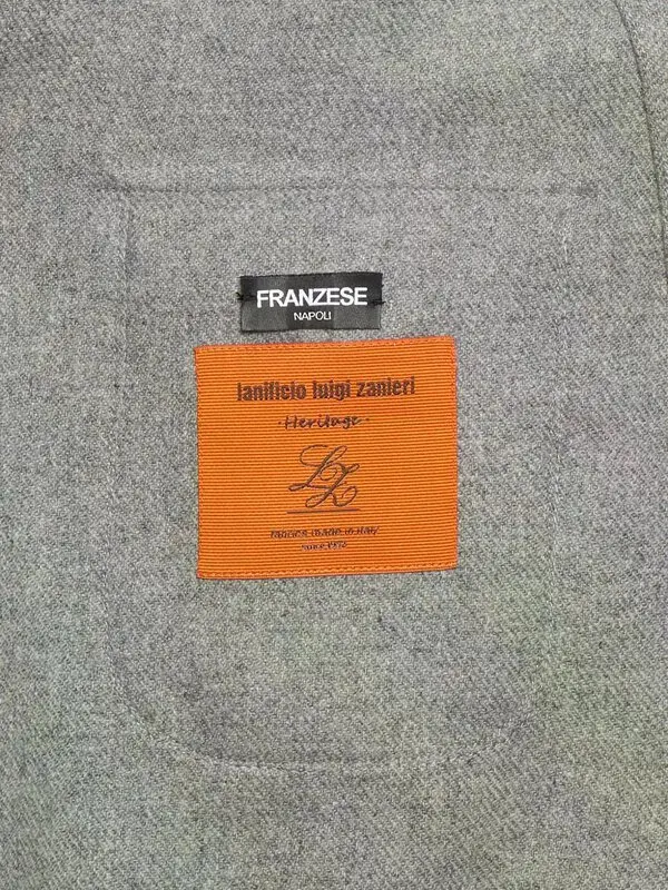 FRANZESE COLLECTION Button Patch-pocket Jacket - Grey