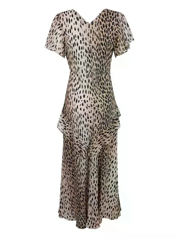 Rixo Evie Midi Dress - Brown