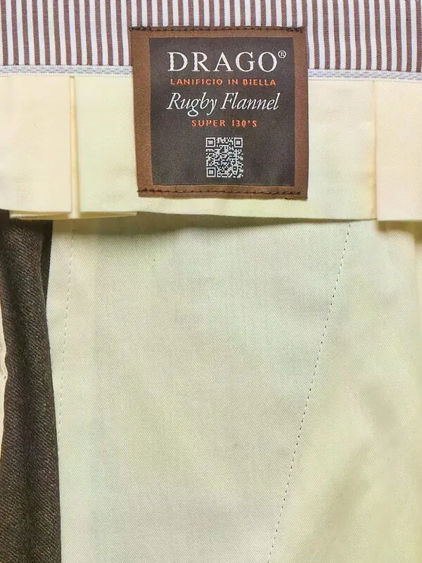 FRANZESE COLLECTION Pleat Trousers - Brown