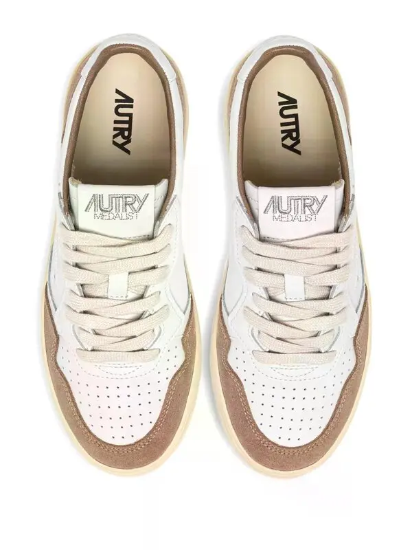 AUTRY Perforated Leather Trainers