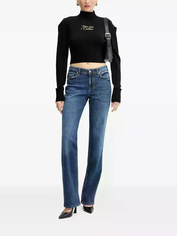 Versace Logo-patch Belt-loop Jeans