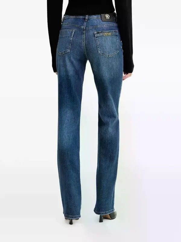 Versace Logo-patch Belt-loop Jeans