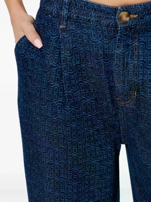 Munthe Patterned Wide Leg Trousers
