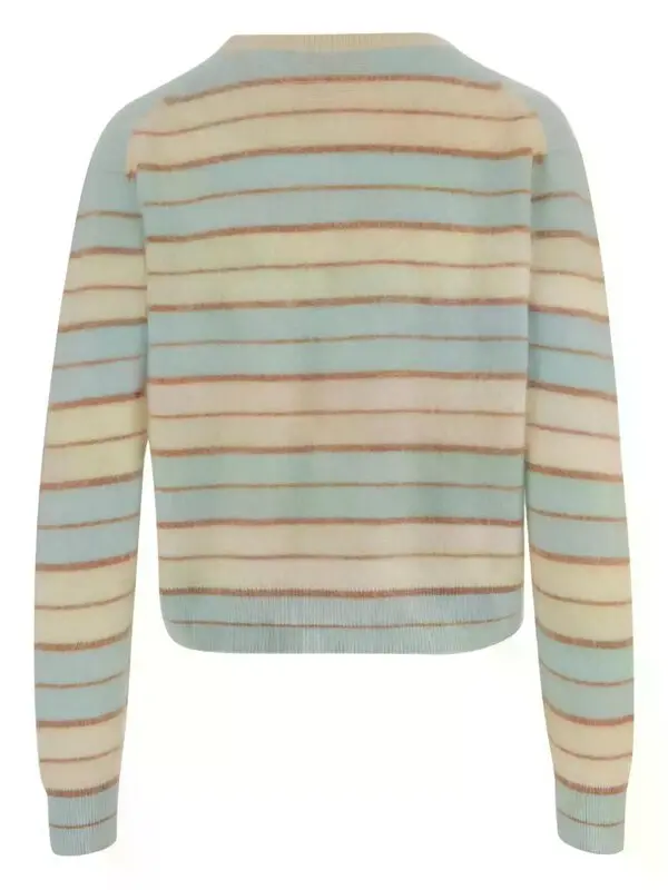 Guest In Residence Striped Crew-neck Sweater