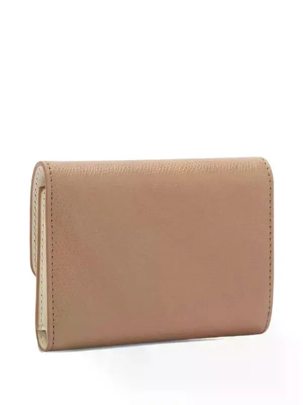 Furla Iride Grained Compact Wallet - Neutrals