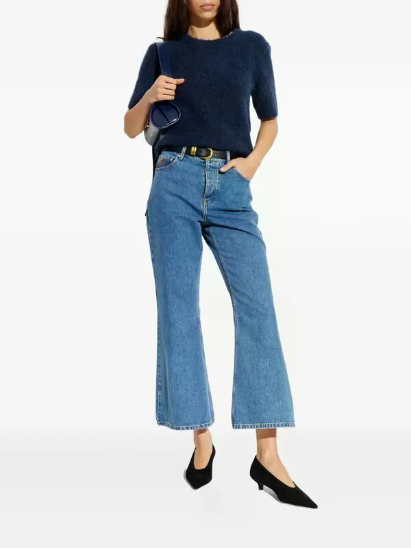SAMSOE SAMSOE Sajeanne Short-sleeve Top - Blue