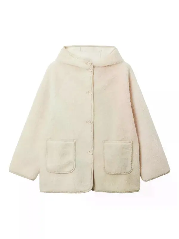 B+AB Patch-pocket Hooded Coat - Neutrals
