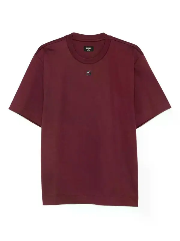 Fendi Logo-plaque T-shirt