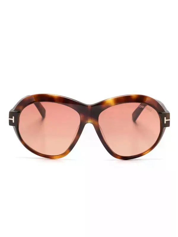 TOM FORD Inger Oversize-frame Sunglasses - Brown