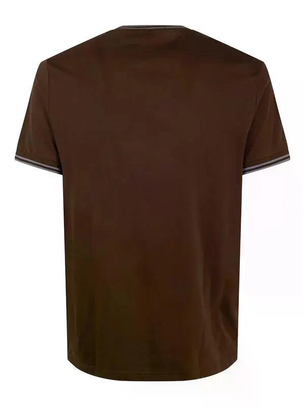 Fred Perry Cotton T-shirt - Brown