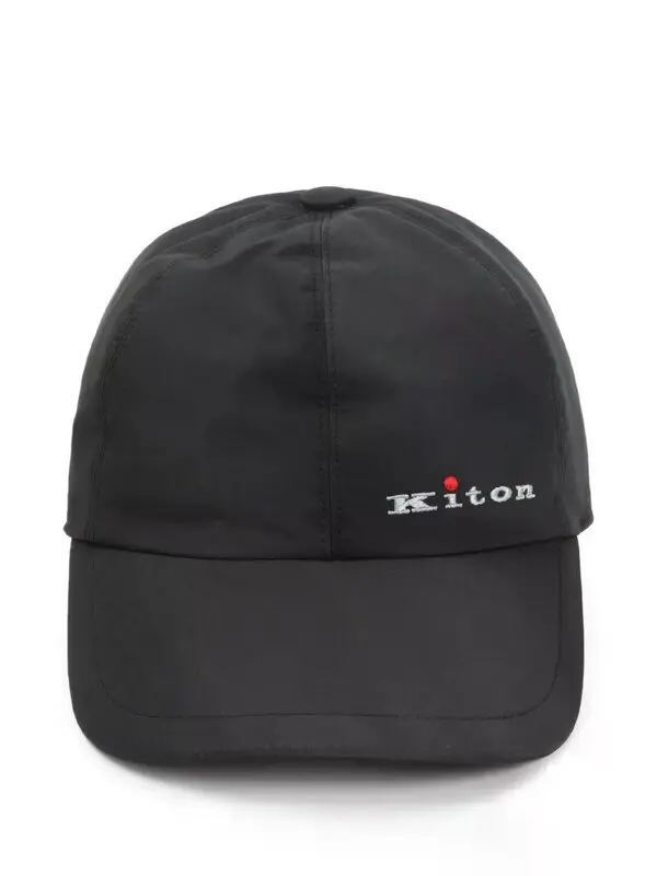 Kiton Embroidered-logo Baseball Cap - Black