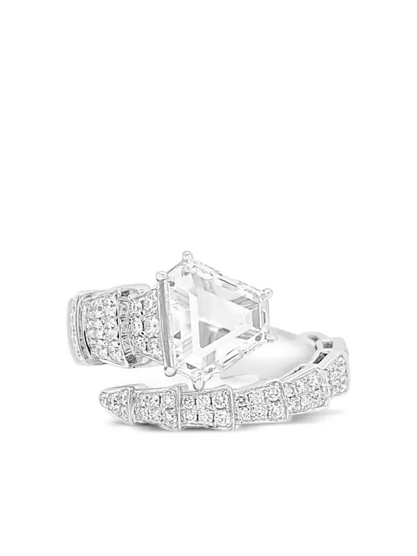 HYT JEWELRY 18k White Gold Diamond Ring - Silver