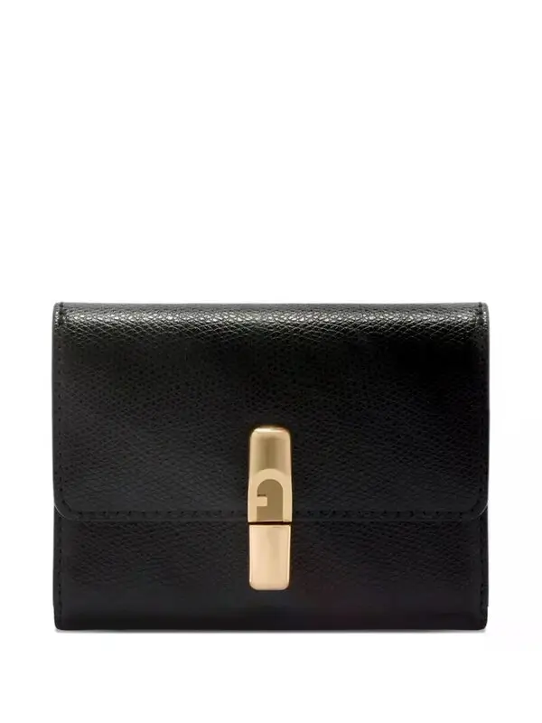 Furla Small Iride Grained Wallet - Black