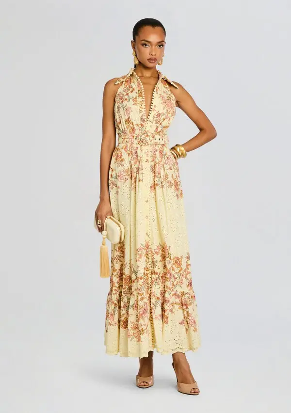 Hemant & Nandita Riah Long Dress - Ivory