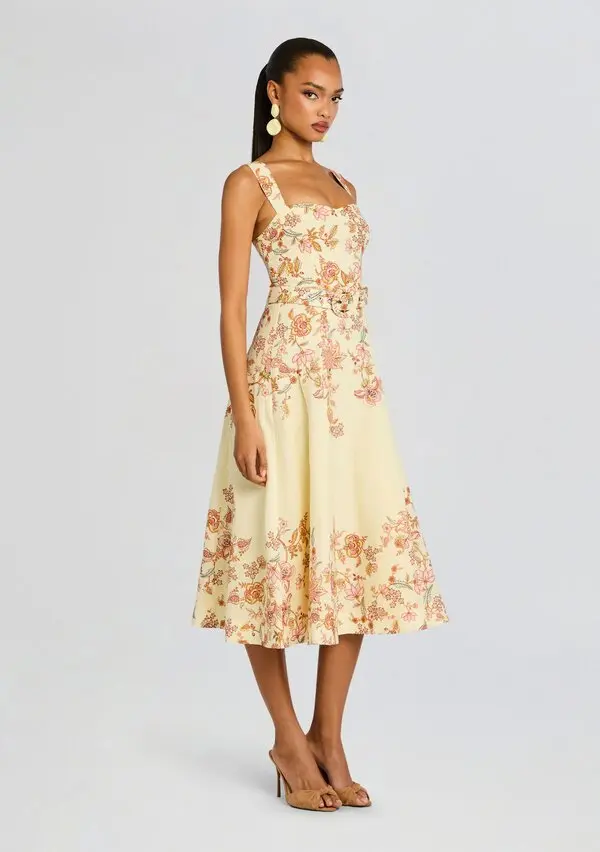 Hemant & Nandita Riah Midi Dress - Ivory