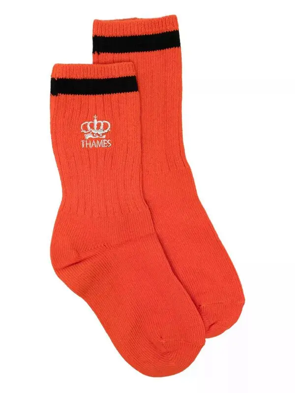 THAMES MMXX Cheerey Crown Socks - Orange