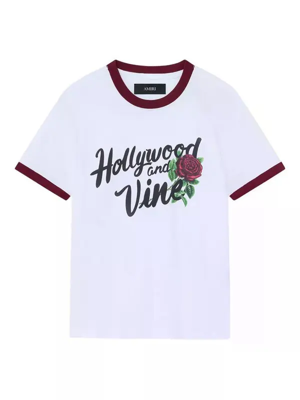 Amiri Rose Ringer T-shirt - White