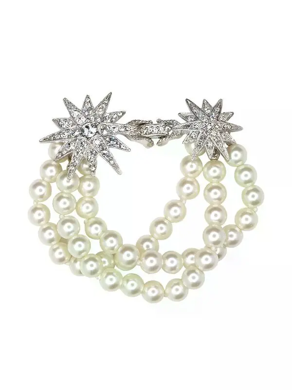 KENNETH JAY LANE Star Detail Bracelet - Silver