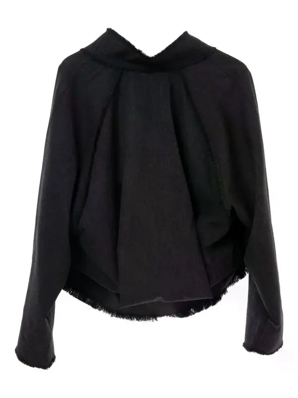 YANGKEHAN Frayed Trim Jacket