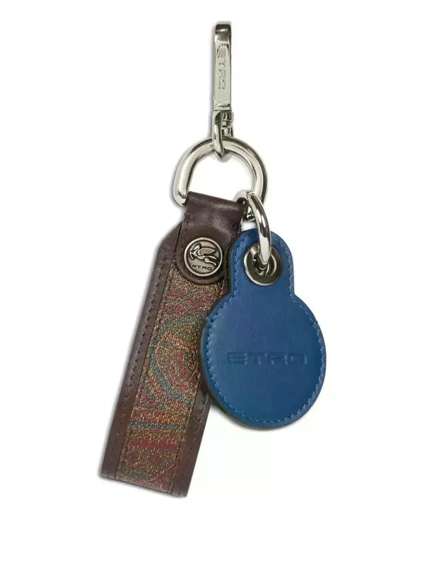 Etro Arnica Paisley-pattern Keyring - Blue
