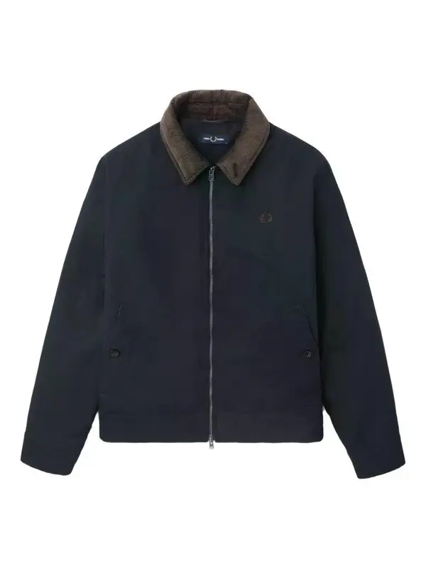 Fred Perry Corduroy-collar Jacket - Blue