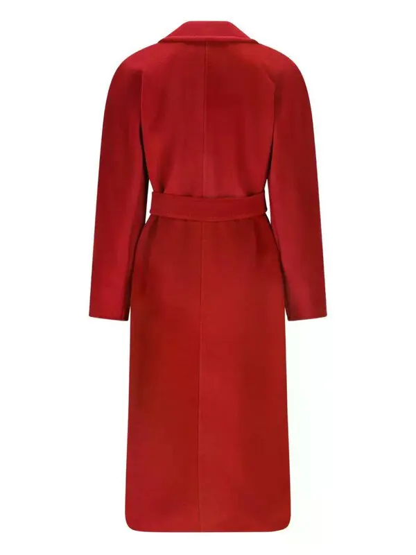 Max Mara Belted Double-breasted Coat - Red