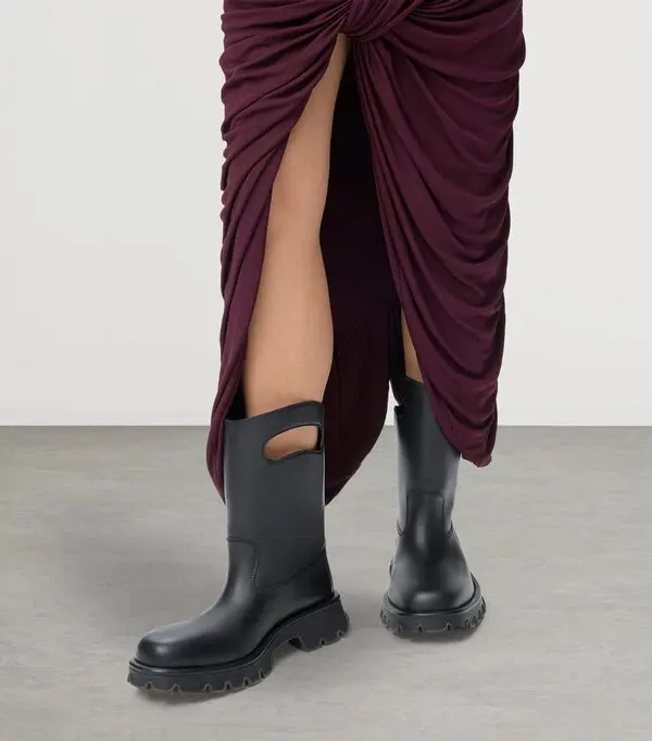 Loewe Calfskin Bobby Handle Boots - Black