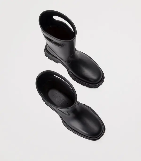 Loewe Calfskin Bobby Handle Boots - Black