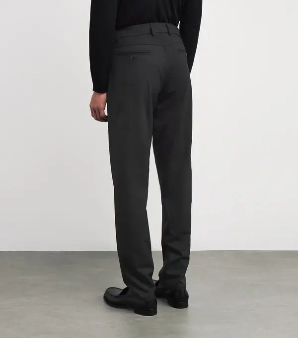Canali Stretch Wool Travel Tailored Trousers