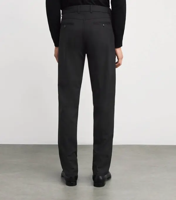 Canali Stretch Wool Travel Tailored Trousers