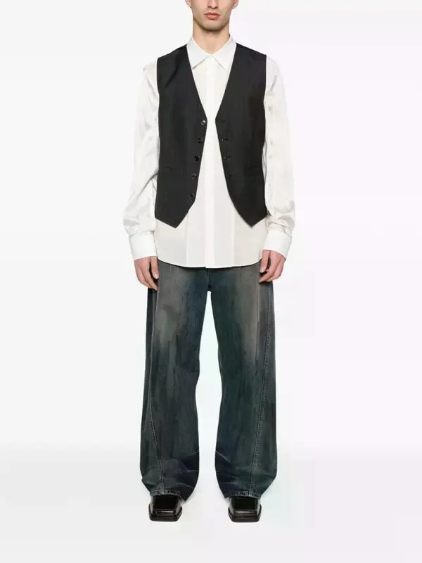 MAISON MARGIELA Pinstriped Button Vest