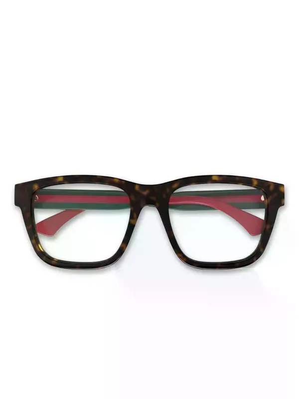 Gucci Square-frame Glasses - Brown