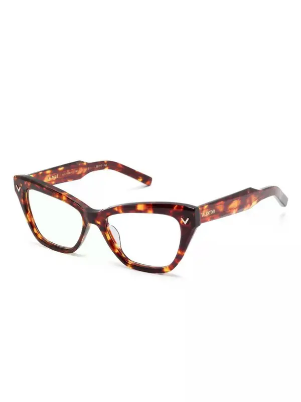 Valentino Garavani V-tale Eyeglasses - Brown