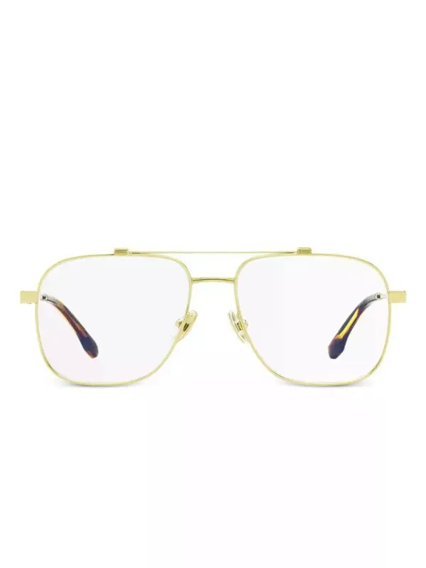 Victoria Beckham Double-bridge Eyeglasses - Gold