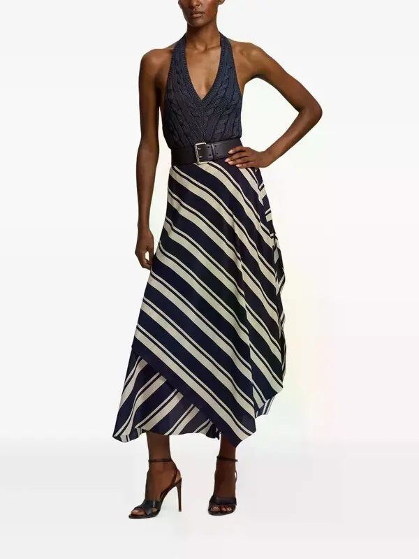 Ralph Lauren Striped Handkerchief Tilda Skirt