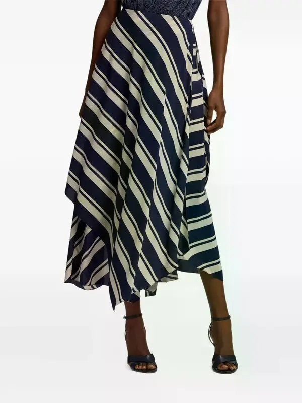 Ralph Lauren Striped Handkerchief Tilda Skirt