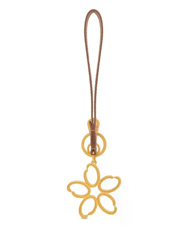 Oscar De La Renta Flower Pendant Keyring
