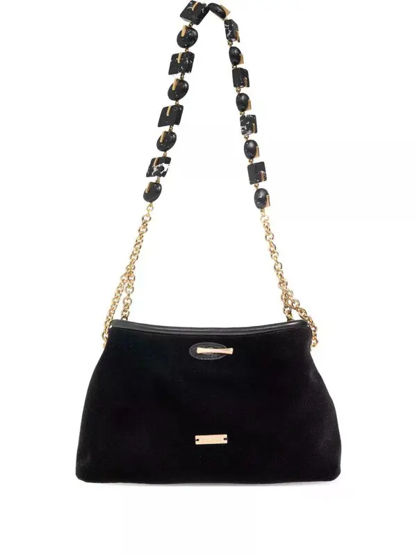 Cult Gaia Kiraz Bead-chain-strap Shoulder Bag - Black