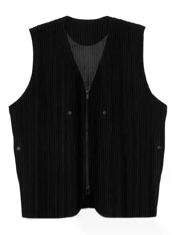 Issey Miyake Quarry Zipped Gilet - Black