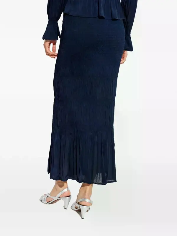 BY MALENE BIRGER Ilona Ruched Skirt - Blue