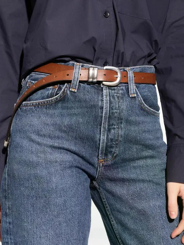 BY MALENE BIRGER Zoilo Belt With Metal Buckle - Brown