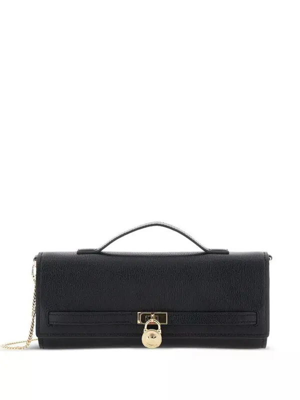 Michael Kors Hamilton Moderne Padlock-detail Clutch - Black