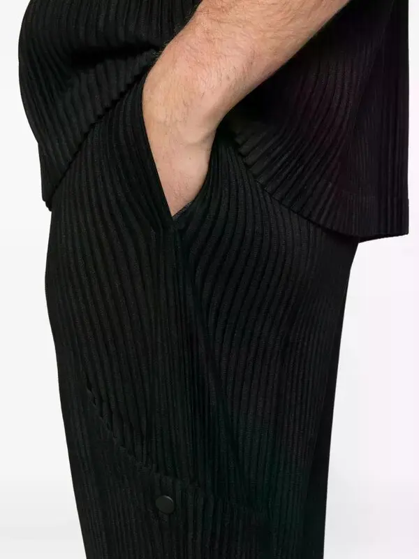 Issey Miyake Pleated Straight-leg Trousers