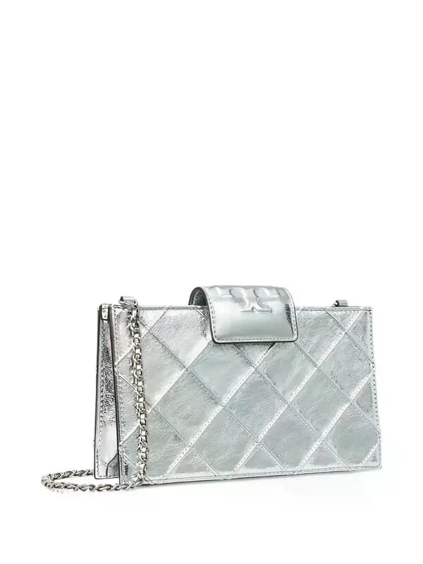 Tory Burch Mini Fleming Crossbody Bag - Silver