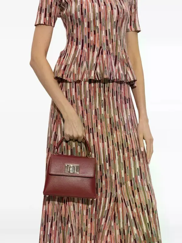 Furla Mini 1927 Logo-plaque Tote Bag - Red